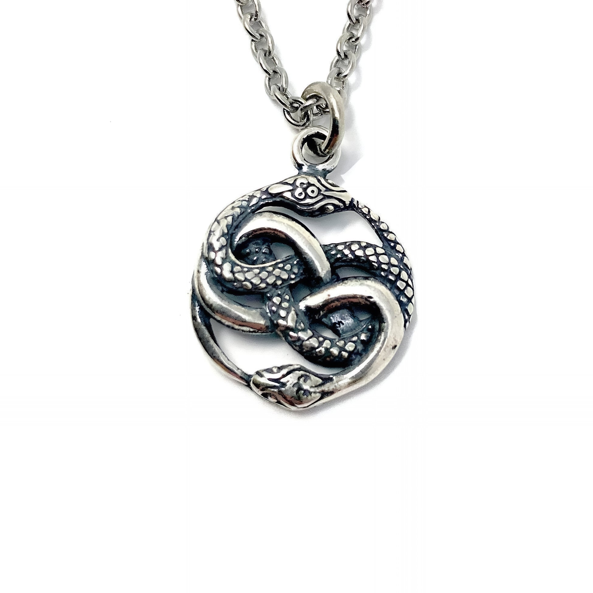 Auryn Ouroboros Necklace Sterling Silver |Moon Raven Designs – Moon ...