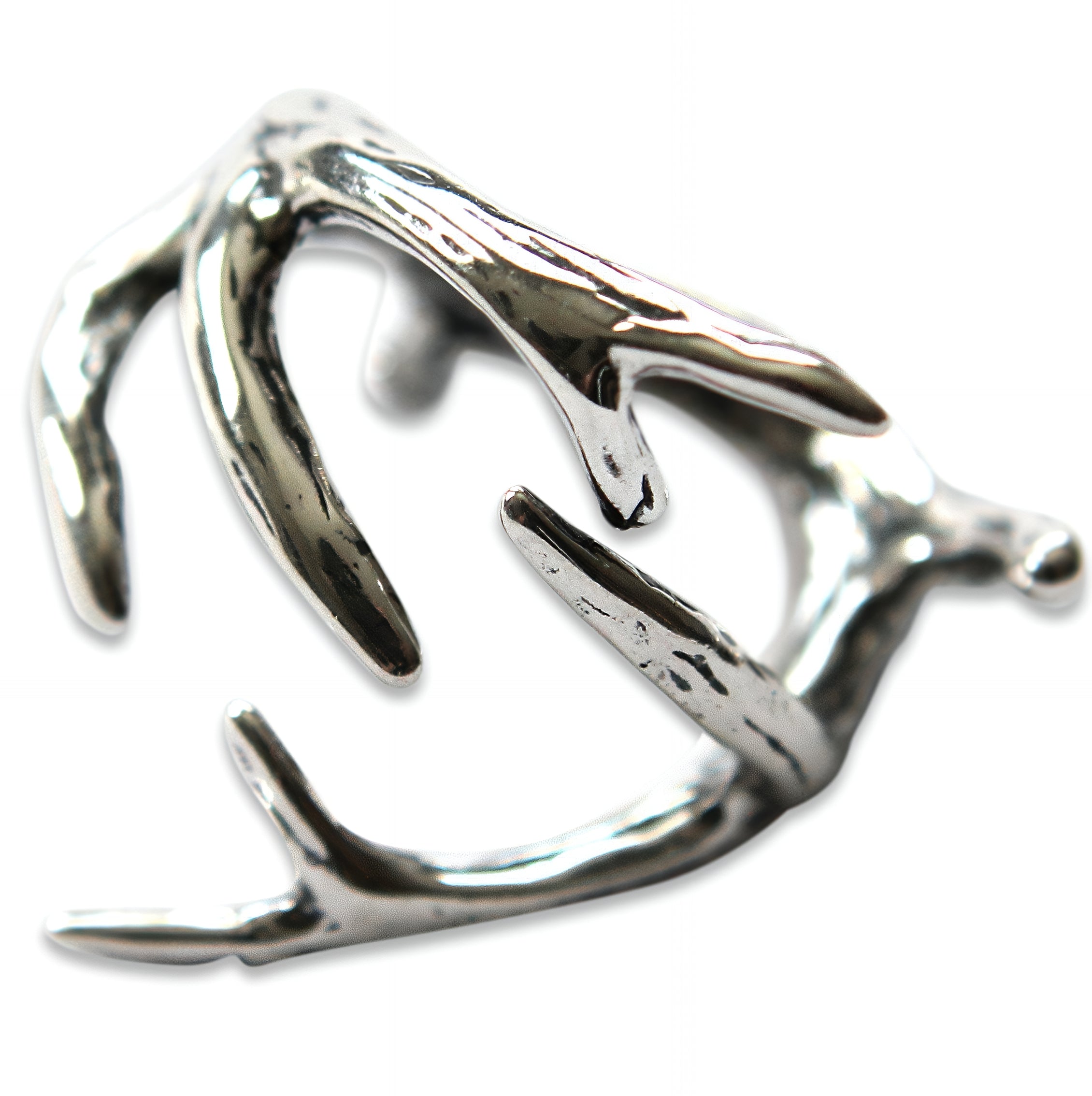 Deer Antler Ring - Moon Raven Designs Adjustable Rustic